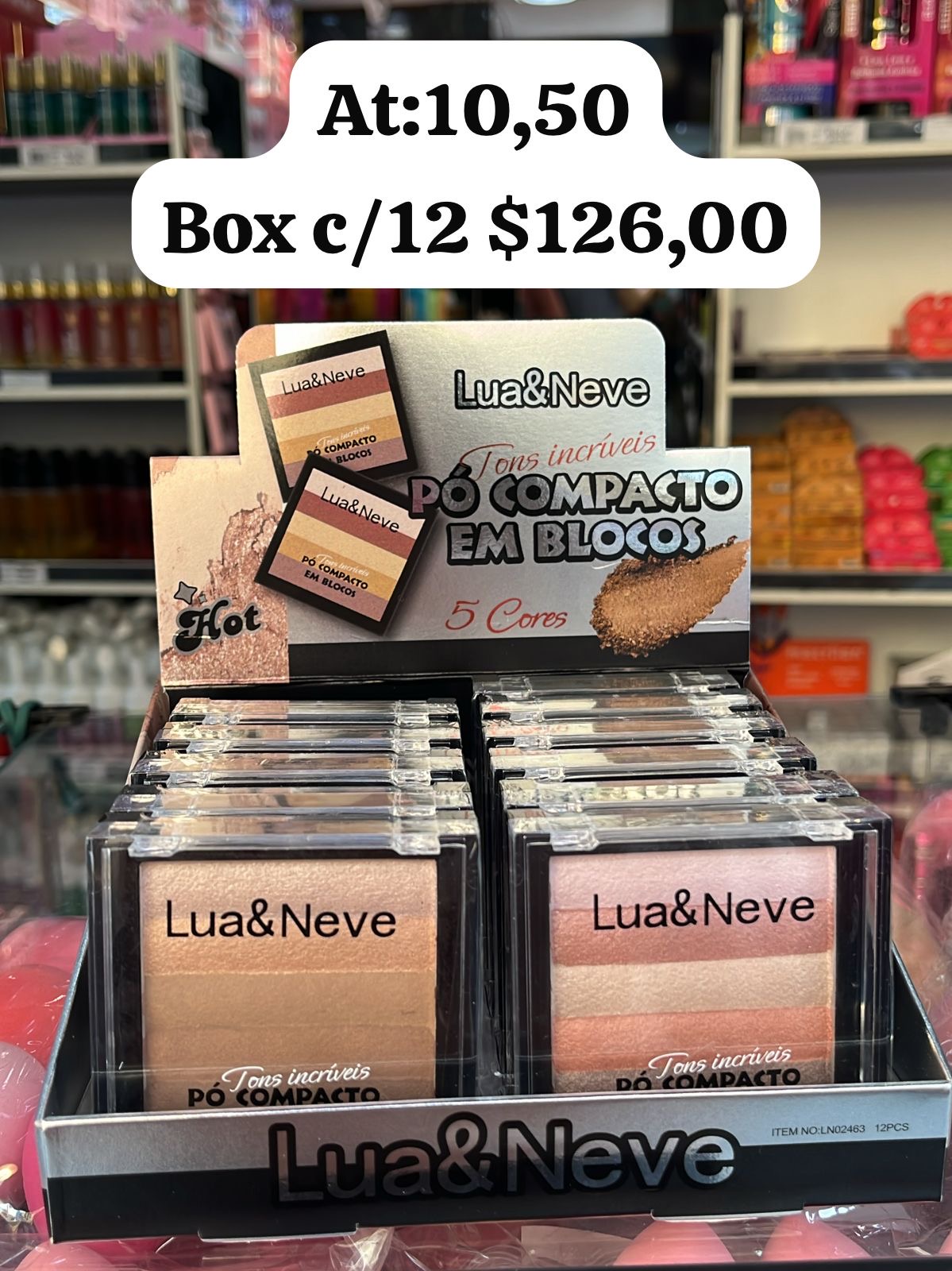 Pó Compacto em Blocos Lua e Neve – Direto da 25