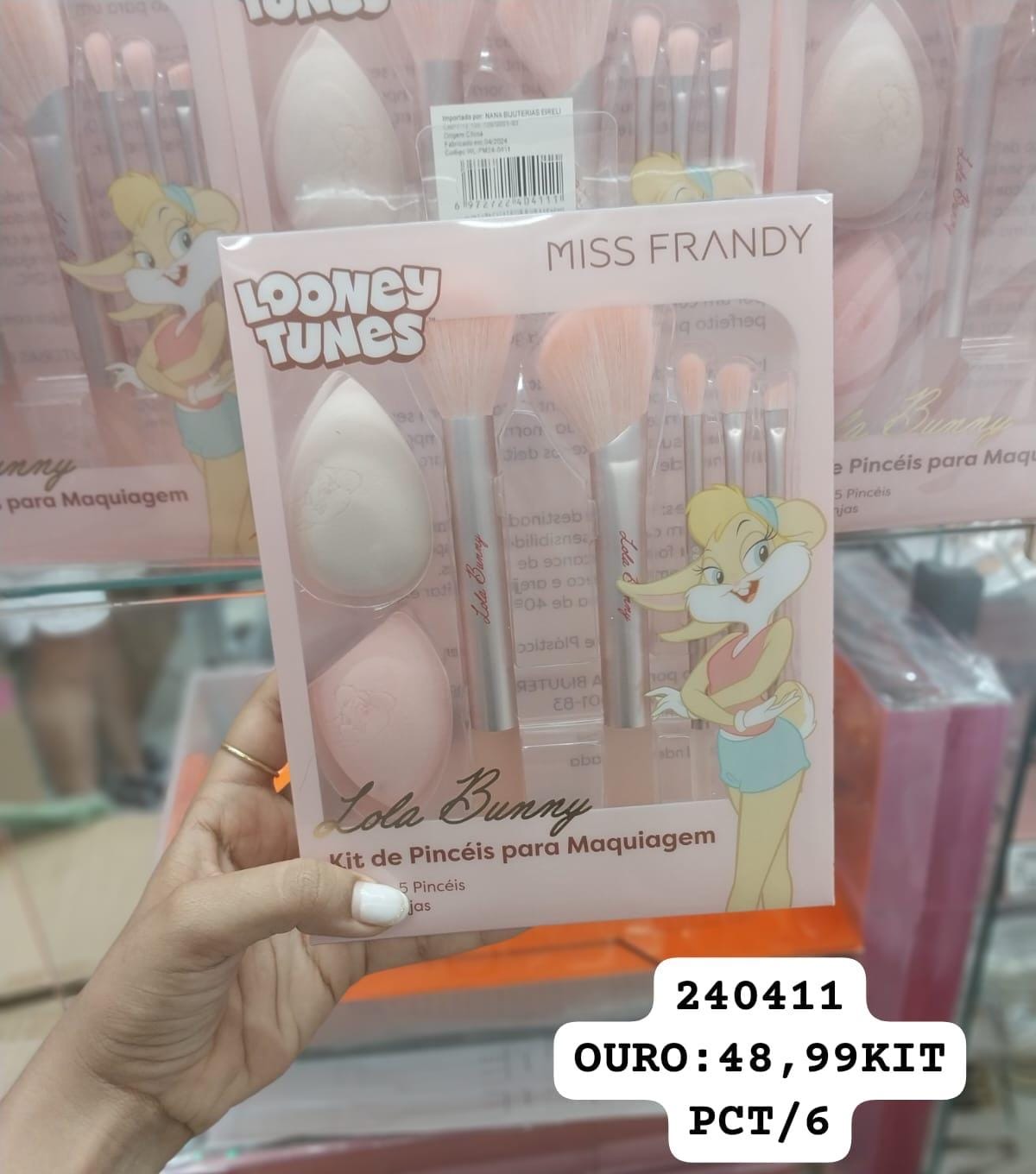Kit de Pincel Looney Tunes Miss Frandy – Direto da 25