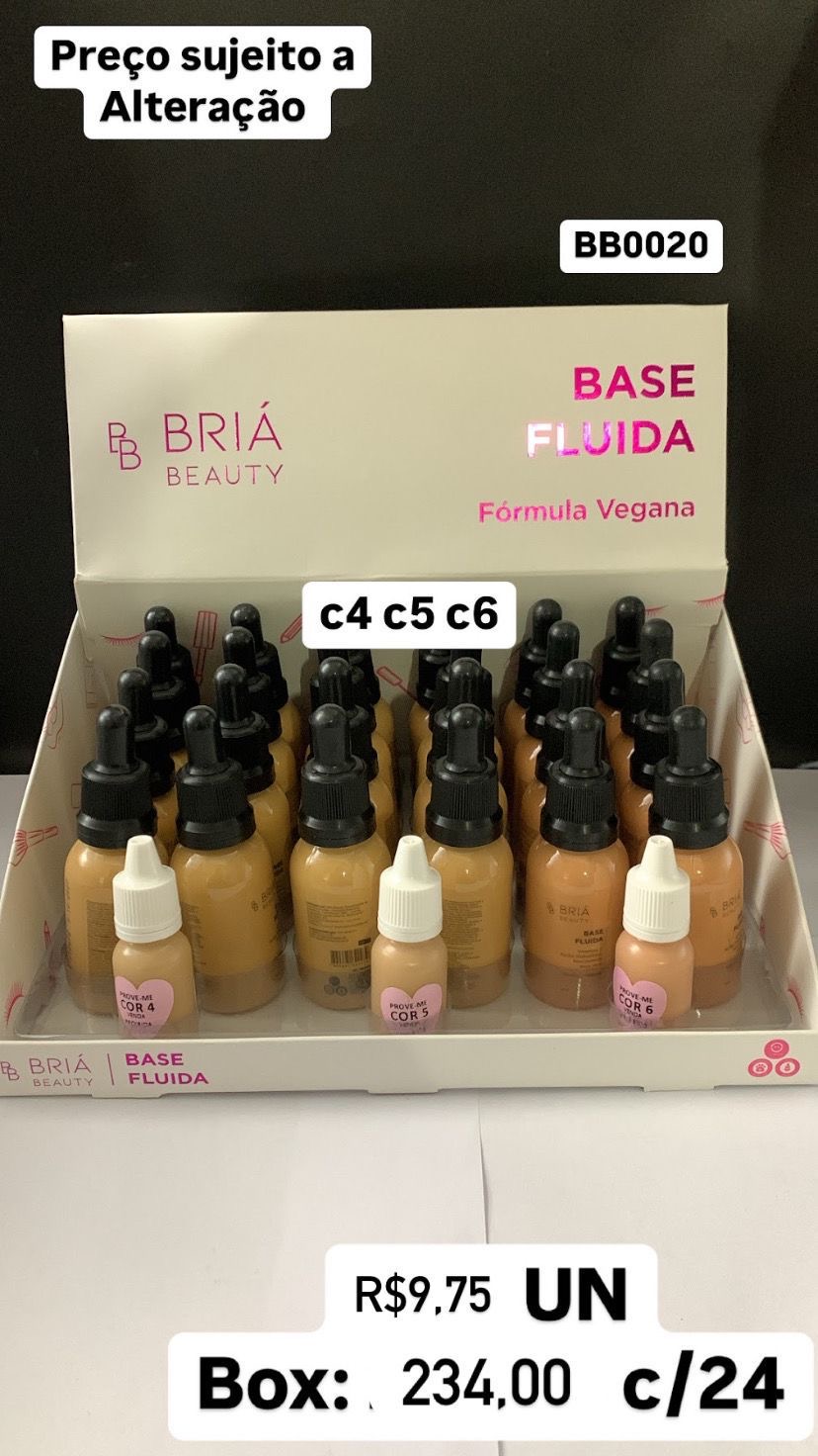 Base Fluida Vegana Briá Beauty – Direto da 25