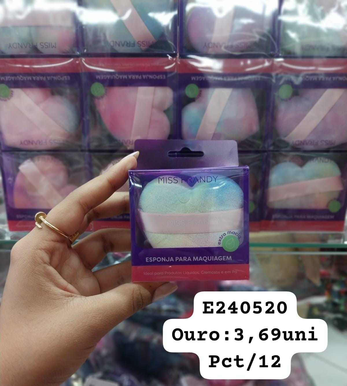 Esponja para Maquiagem Coração Miss Frandy E240520 – Direto da 25