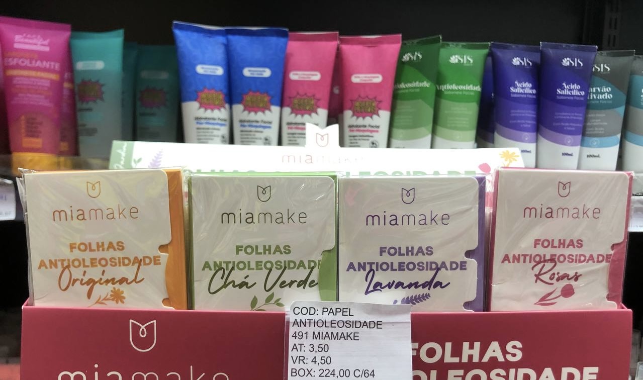 Folhas Antioleosidade Mia Make – Direto da 25